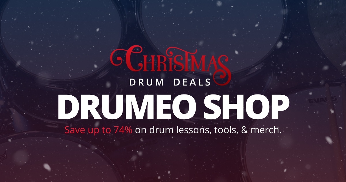 Drumeo Drum Shop - Get Lessons, T-Shirts, Gear, & Much More!